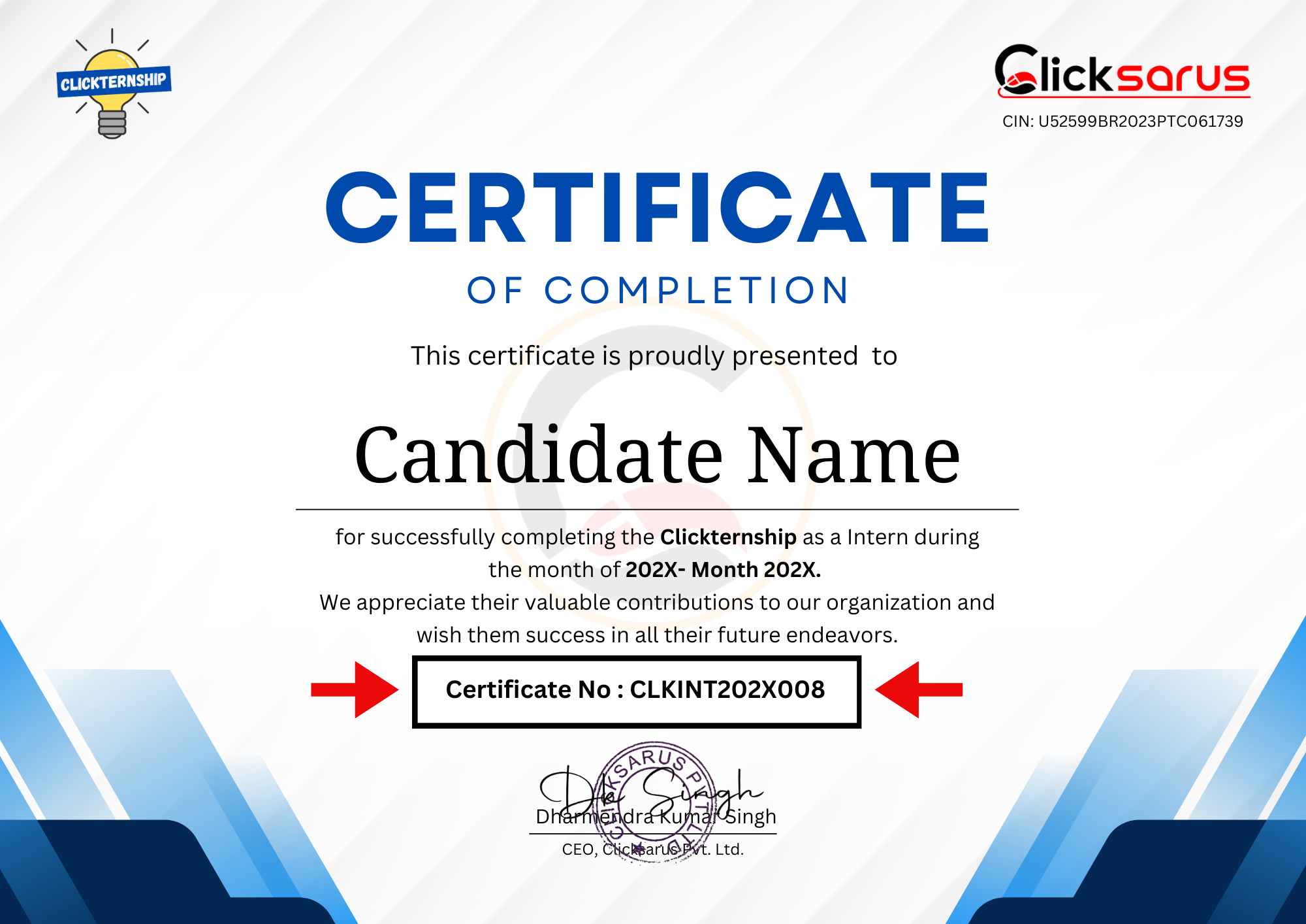Verify Certificate – Clicksarus